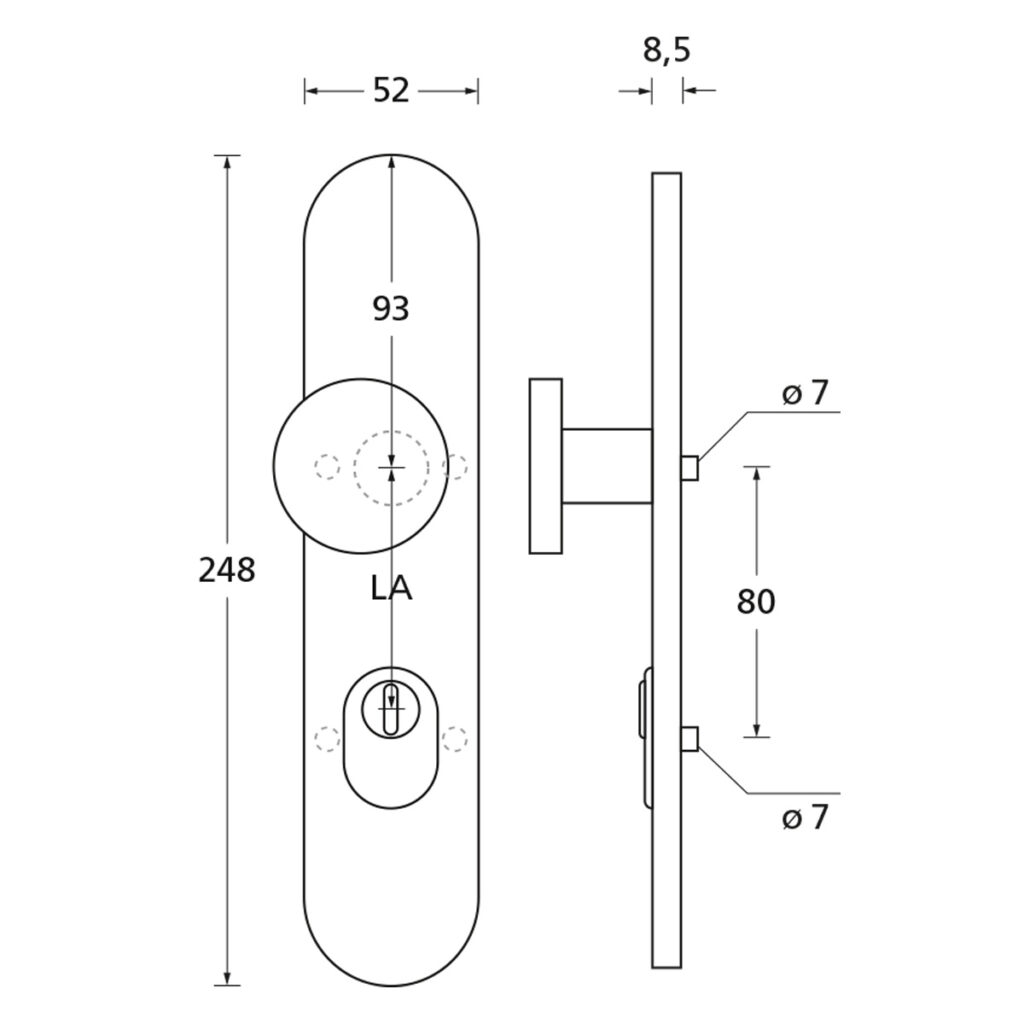 Schutzbeschlag Form 1106 - Qolibri